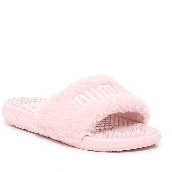 Puma | Shoes | Girl Puma Sherpa Slides | Poshmark